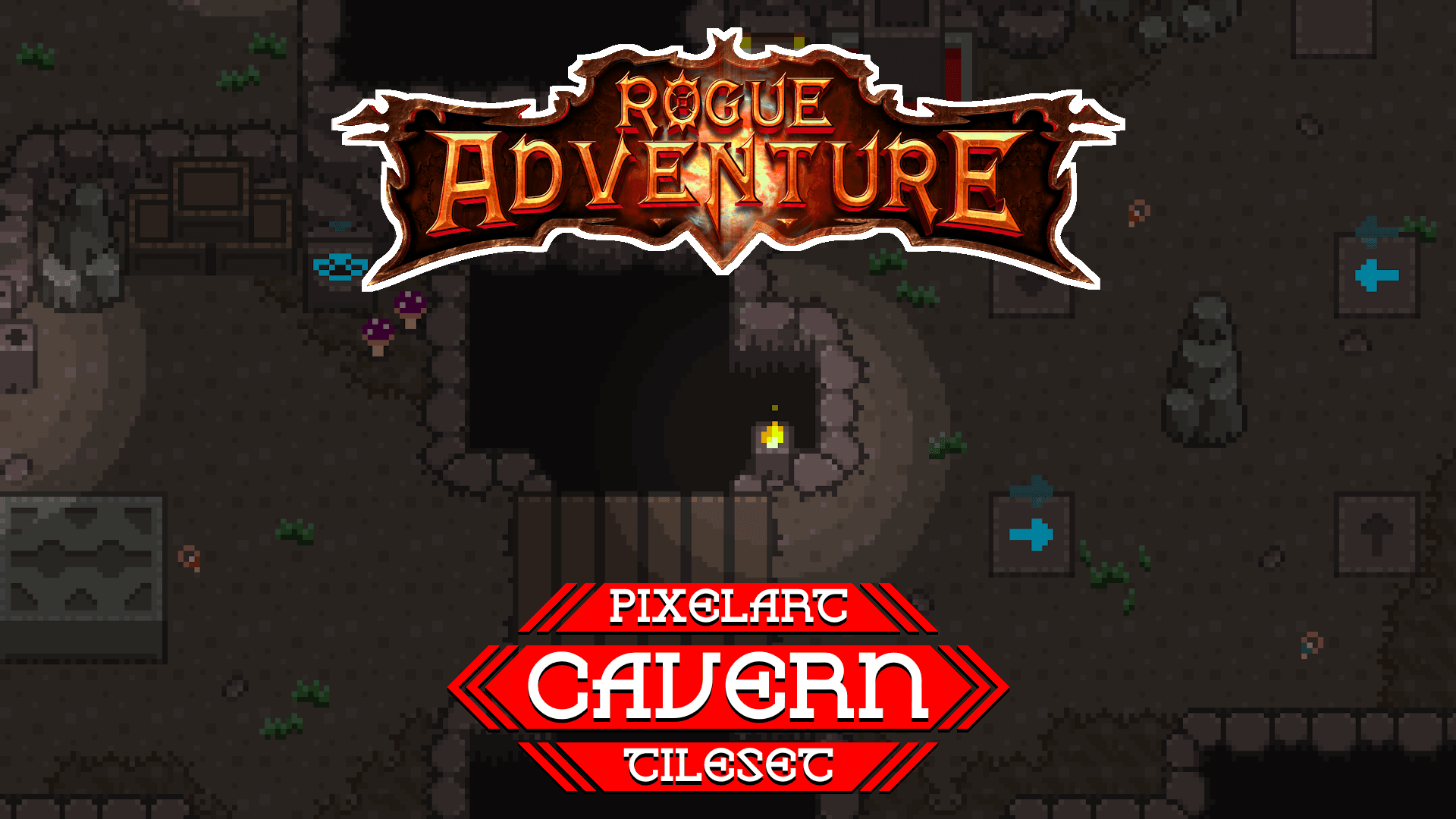 Rogue Adventure Cavern - a premium asset pack to build games with GDevelop. | GDevelop